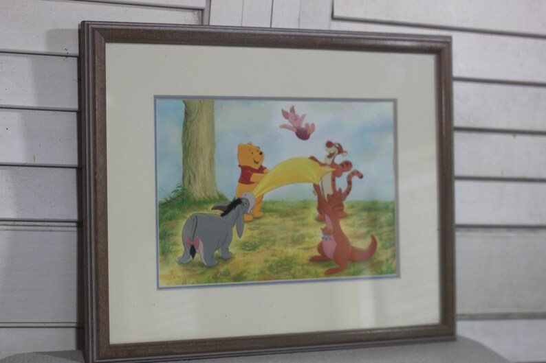 Vintage Winnie the Pooh Tiger, Eeyore, Kanga and Roo Bouncing Piglet on ...