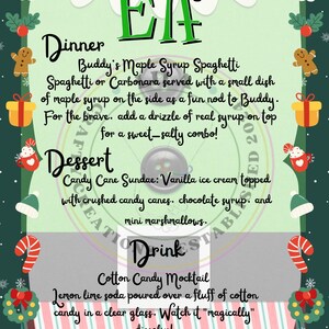 12 Days of Christmas Movies and Menus - Etsy Canada