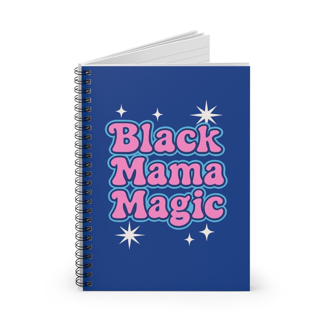 Black Mama Magic Spiral Notebook | Writing Journal | Cute Notepad for ...
