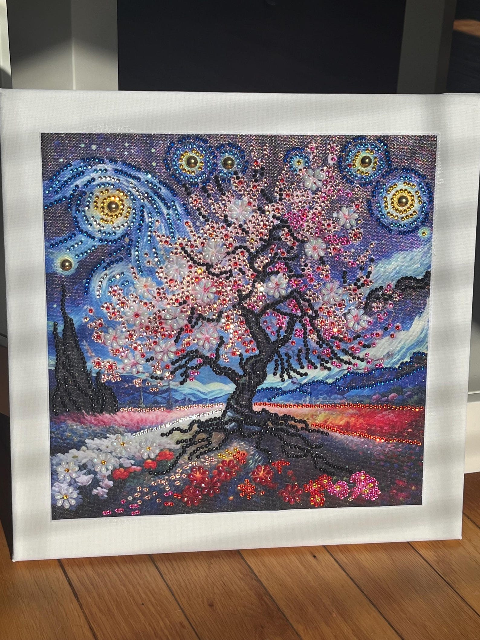 Starry Night Tree 3D, Creative Starry Night Wall Decor, Vincent Van ...