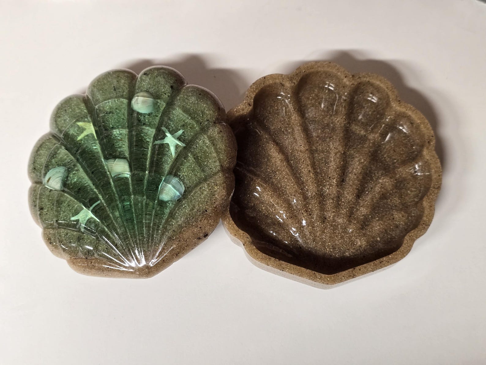 Beach Bum Clam Shell Jewelry Box, Summer Vibes, Beach Decor, Summer ...