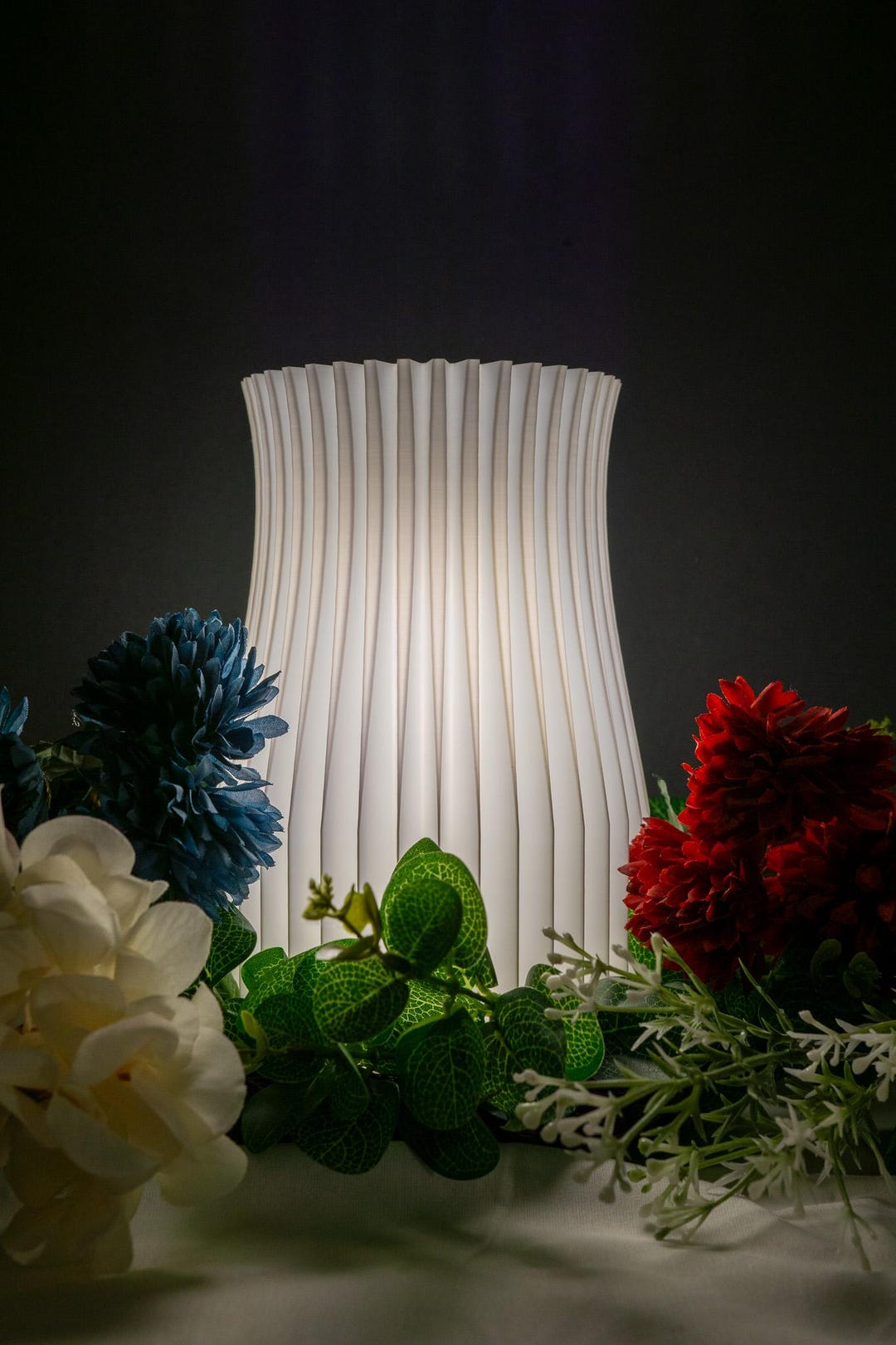 Mid-century Modern Layered Desk Lamp Decoration Flower Inspired Bloom ...