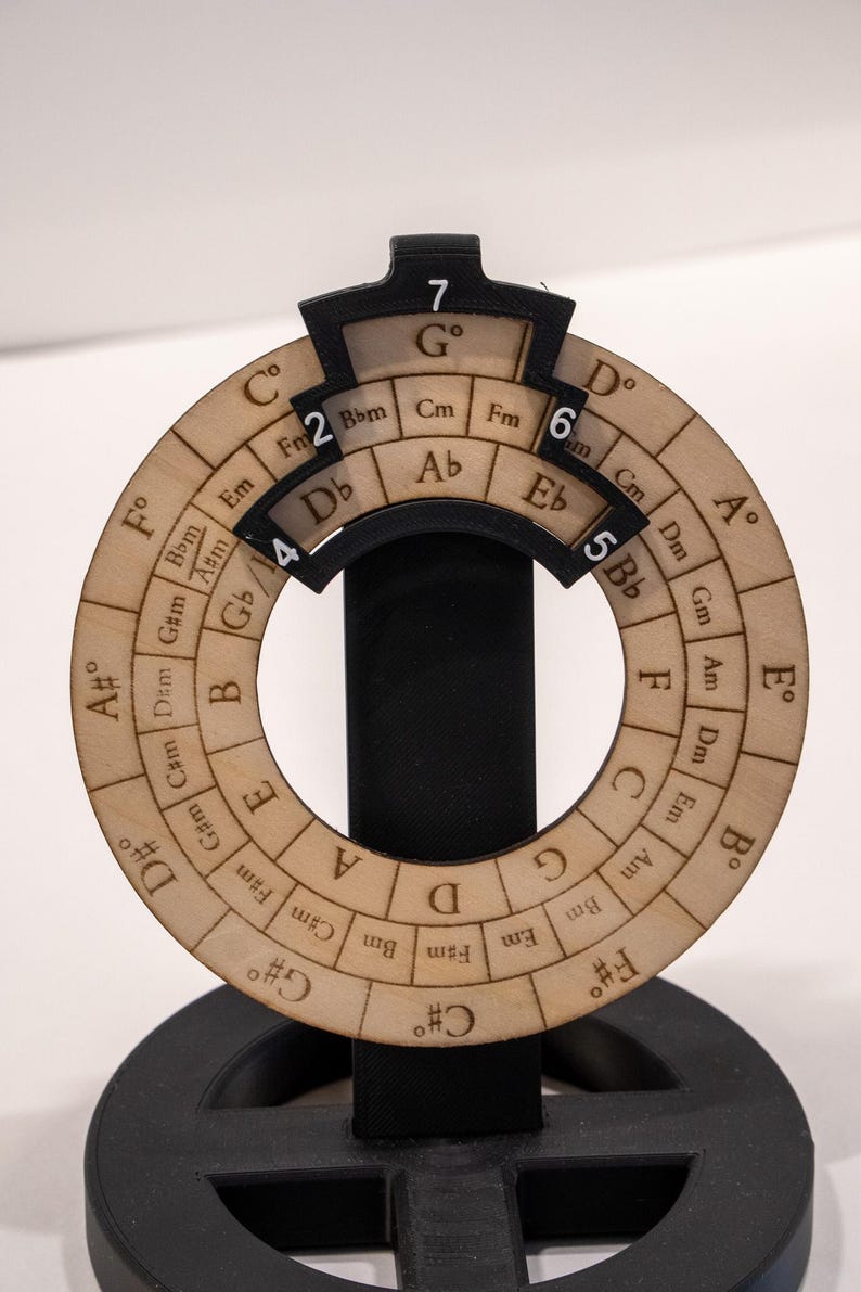 Wheel of Fifths Guitar Chord Wheel Laser Cut - Etsy