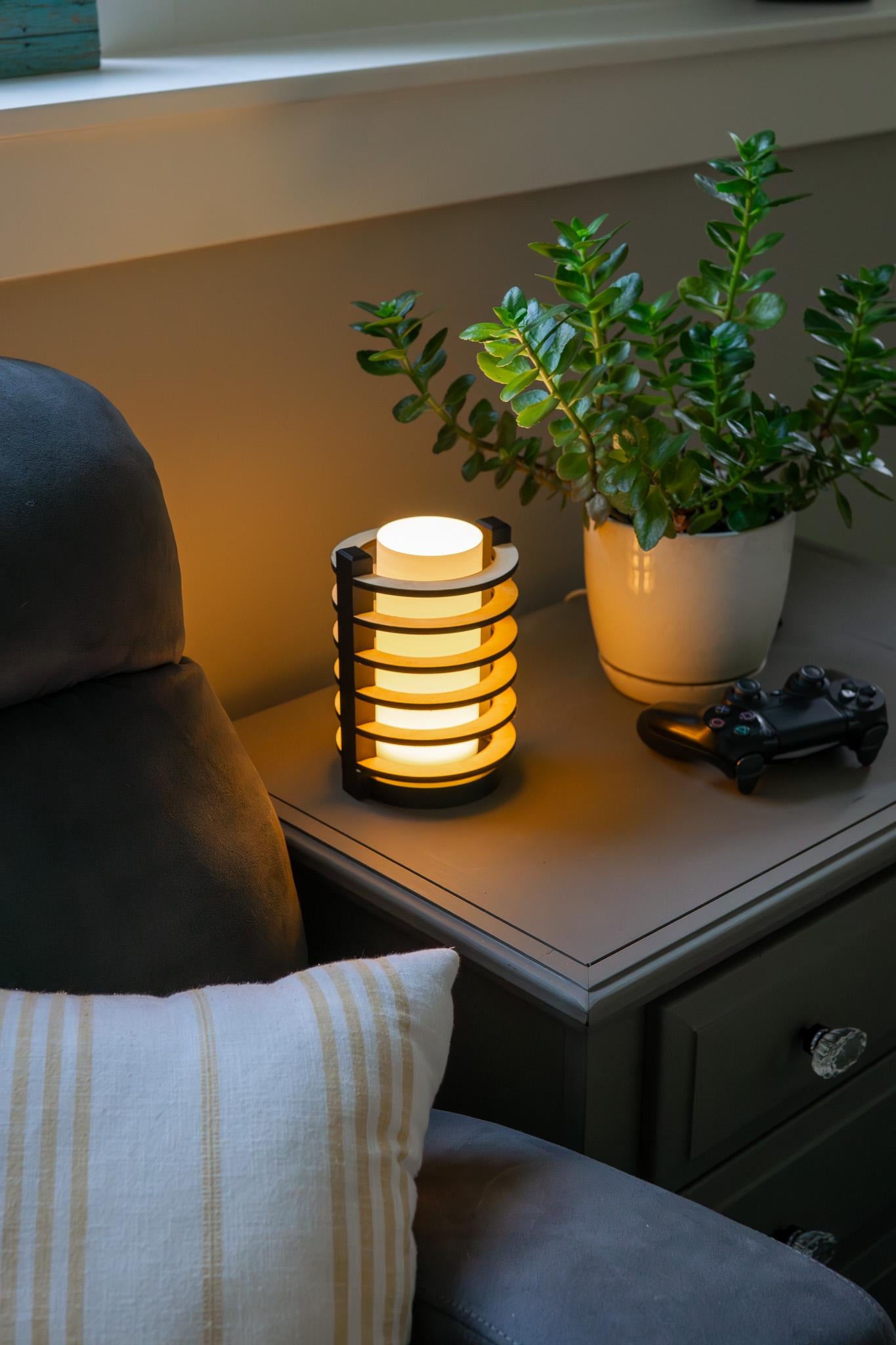 Laser-cut Mid-century Modern Desk Lamp Decoration - Etsy