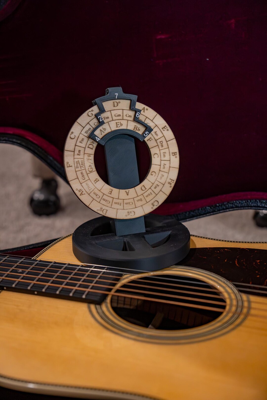 Wheel of Fifths Guitar Chord Wheel Laser Cut - Etsy
