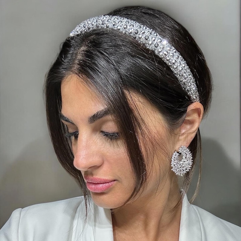 Rhinestone Headband - Etsy