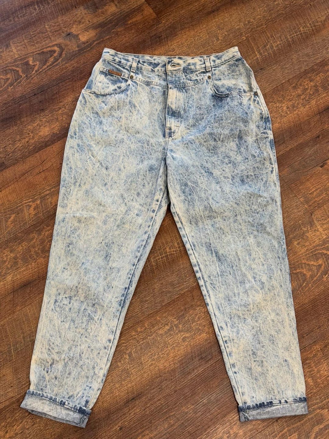 Vintage 1980's PS Gitano Acid Wash Light Blue Jeans Size 20 runs Small ...