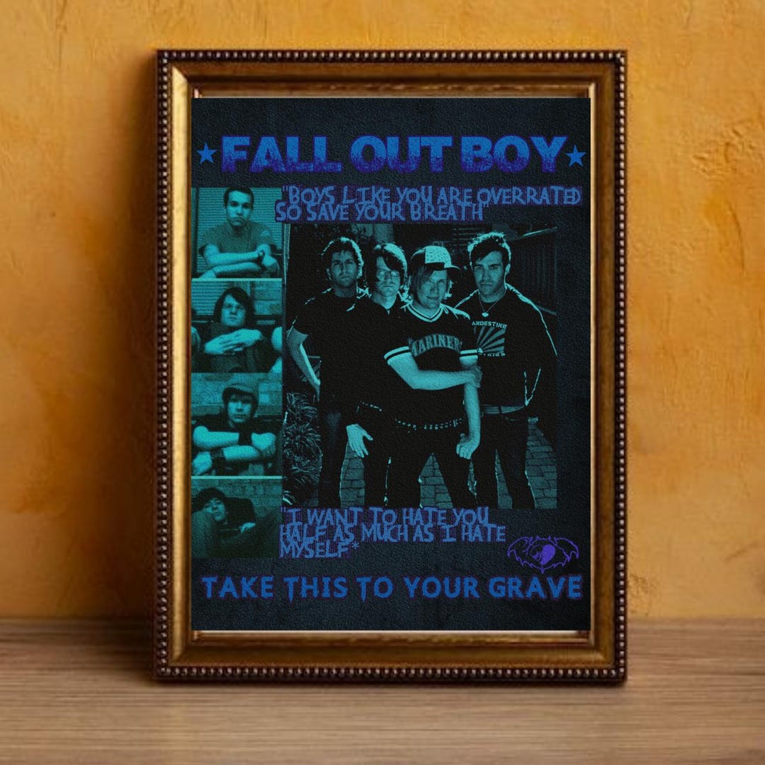 Take This to Your Grave- Poster Fall Out Boy - Etsy