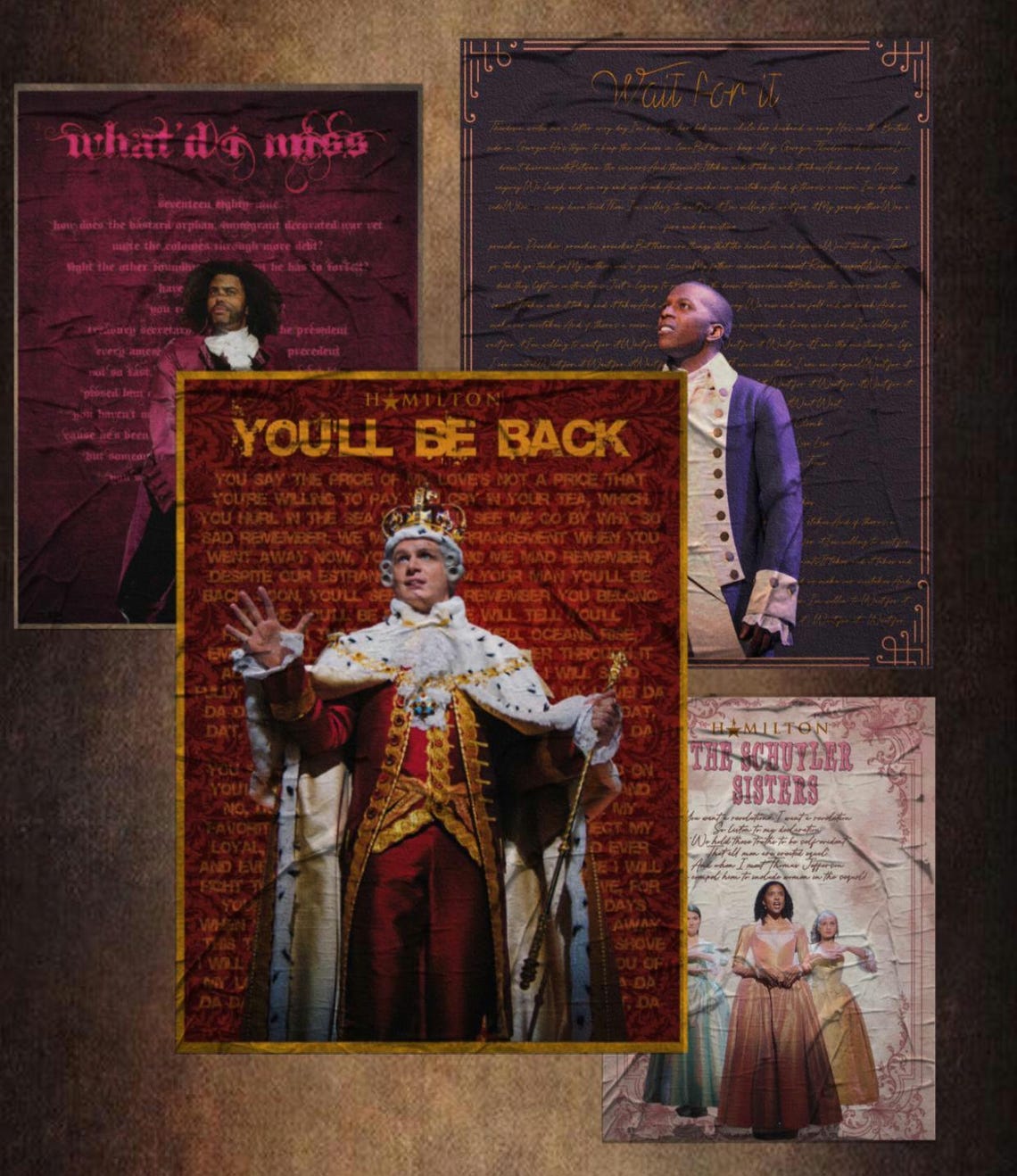 You'll Be Back Poster-hamilton - Etsy