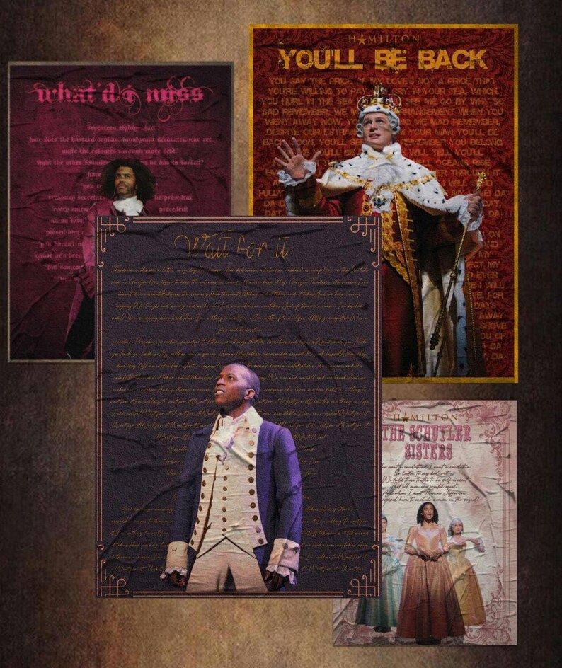 Wait for It Poster-hamilton - Etsy