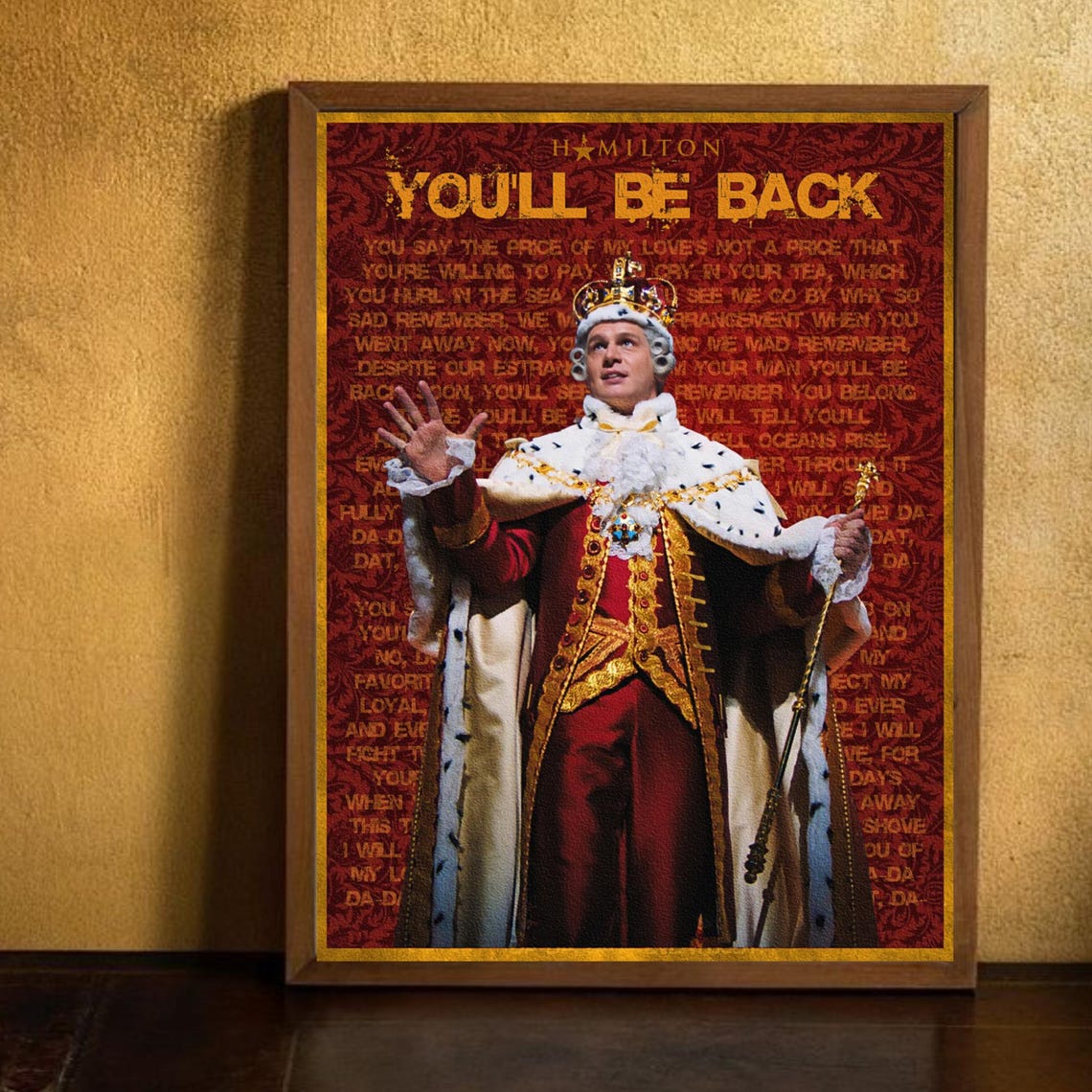 You'll Be Back Poster-hamilton - Etsy