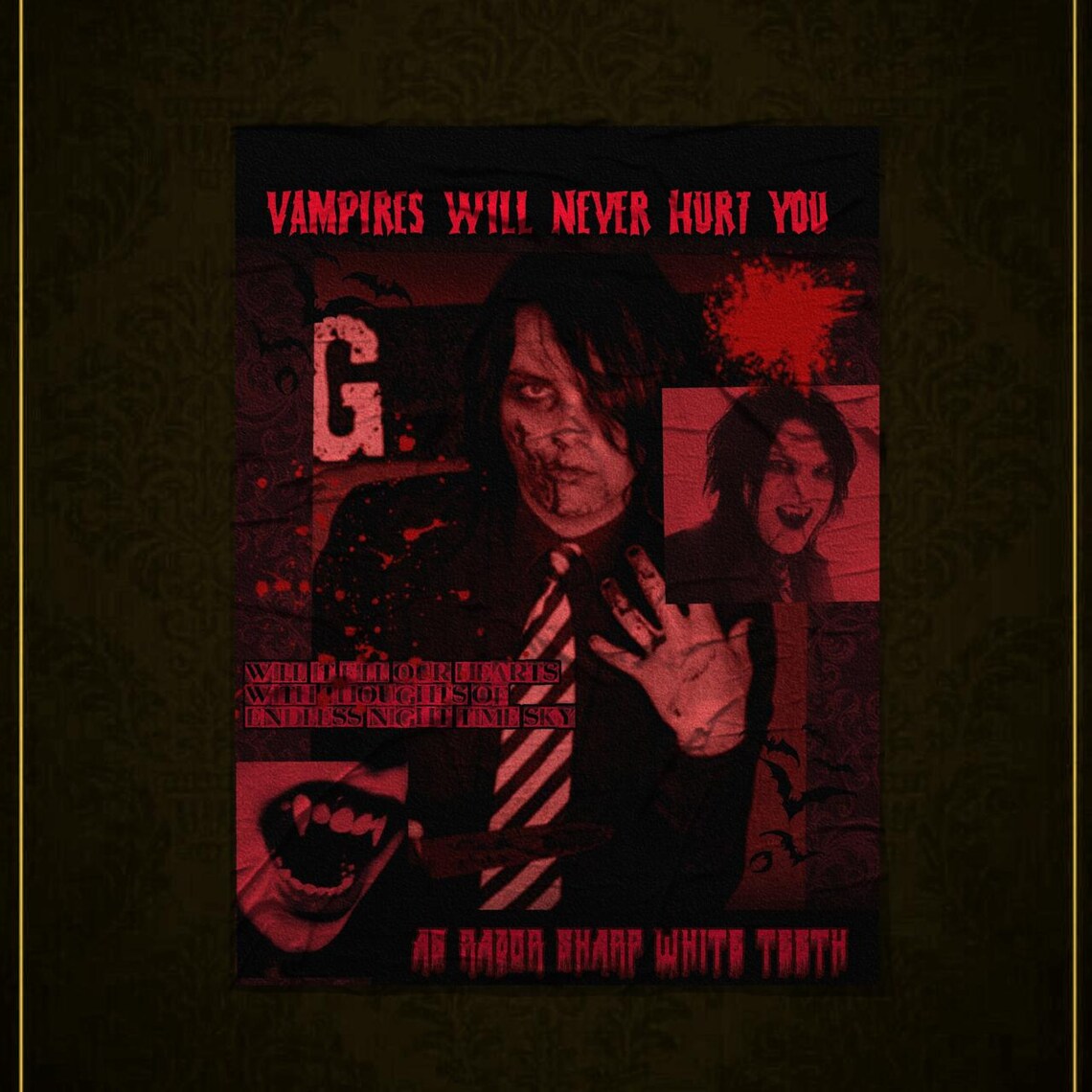 Vampires Will Never Hurt You-poster My Chemical Romance - Etsy