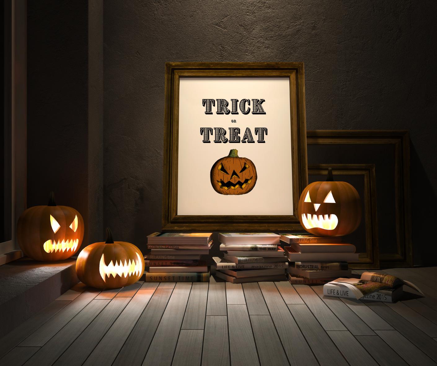 Halloween Printable, Vintage Halloween, Jack O' Lantern, Trick or Treat ...