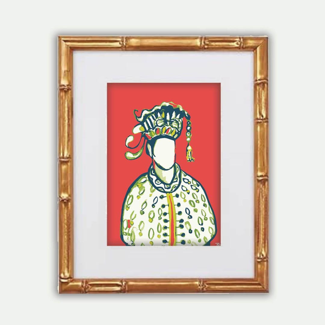 Emperors Wang Mang Red - Framed Signature Art Print - Etsy