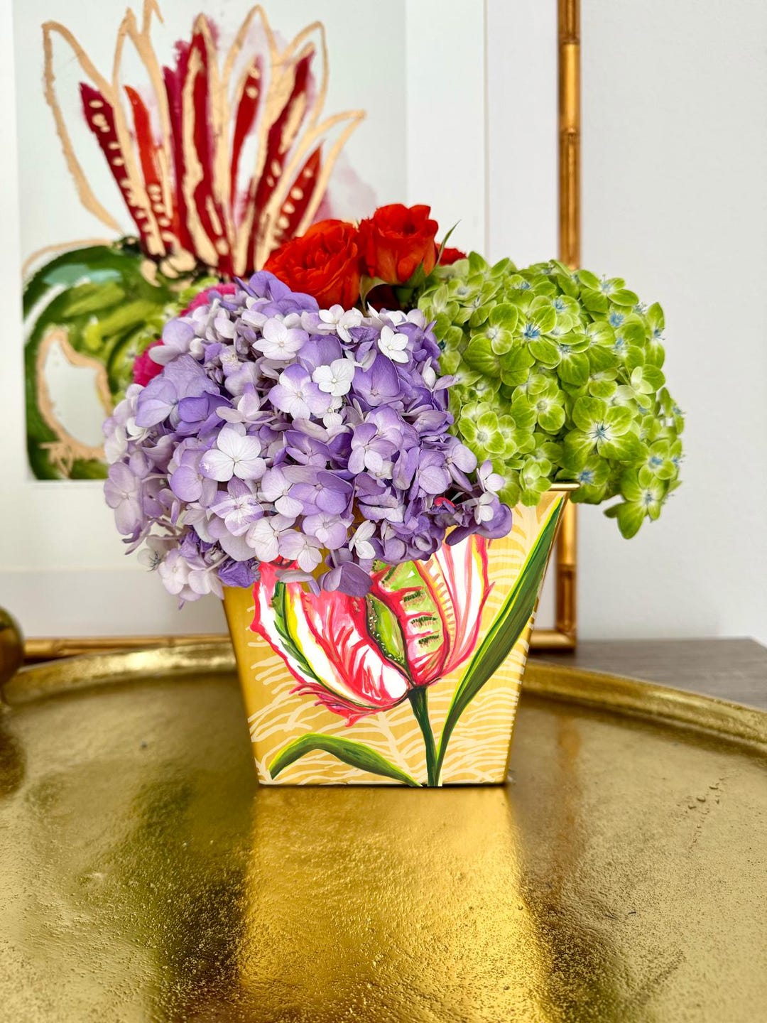 Tulip Gold Cachepots - Etsy