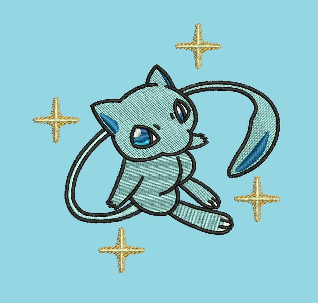 Shiny Mew Embroidery Design - Etsy
