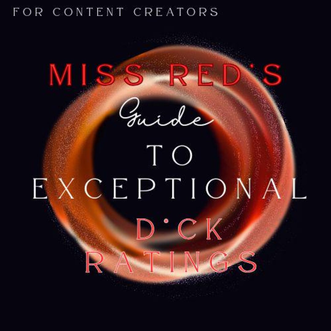 Miss Red’s Guide to Exceptional D*ck Ratings - Etsy