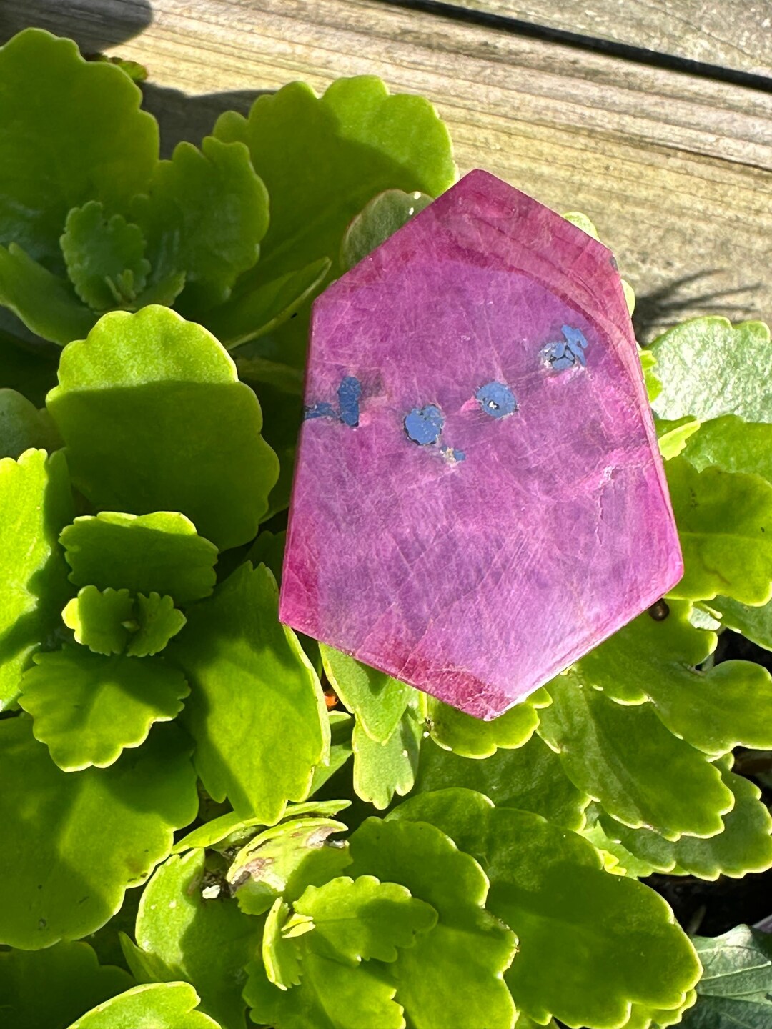 Elegant Himalayan Natural Ruby Platen Burgundy - Red Color Unique Shape ...