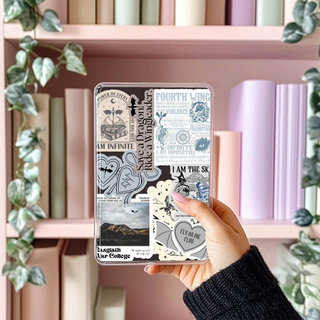 Fourth Wing Inspired Kindle Insert,onyx Storm, Fantasy Book Lover, 2 ...