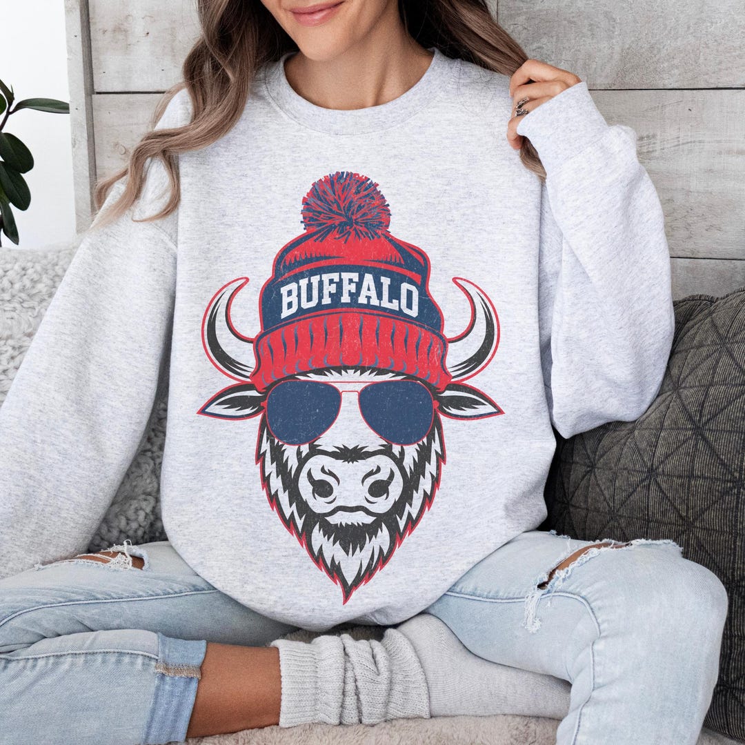 Vintage Buffalo Football Sweatshirt, Buffalo Fan Crewneck, Game Day ...