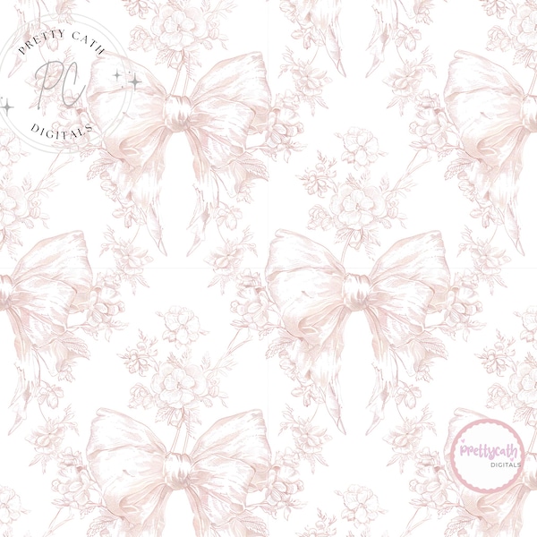 Pink Coquette Wallpaper - Etsy