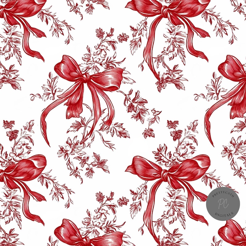 Red Toile Fabric - Etsy