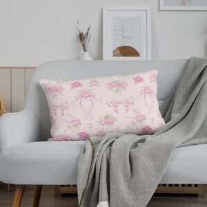 Pink Coquette Teddy Bear Floral Bow Seamless Pattern Vintage Toile ...