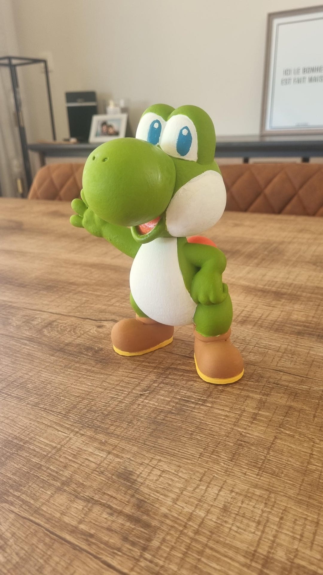 Hand-painted Yoshi Figurine – 17.5 Cm / 6.9 in – Mario Fan Art ...