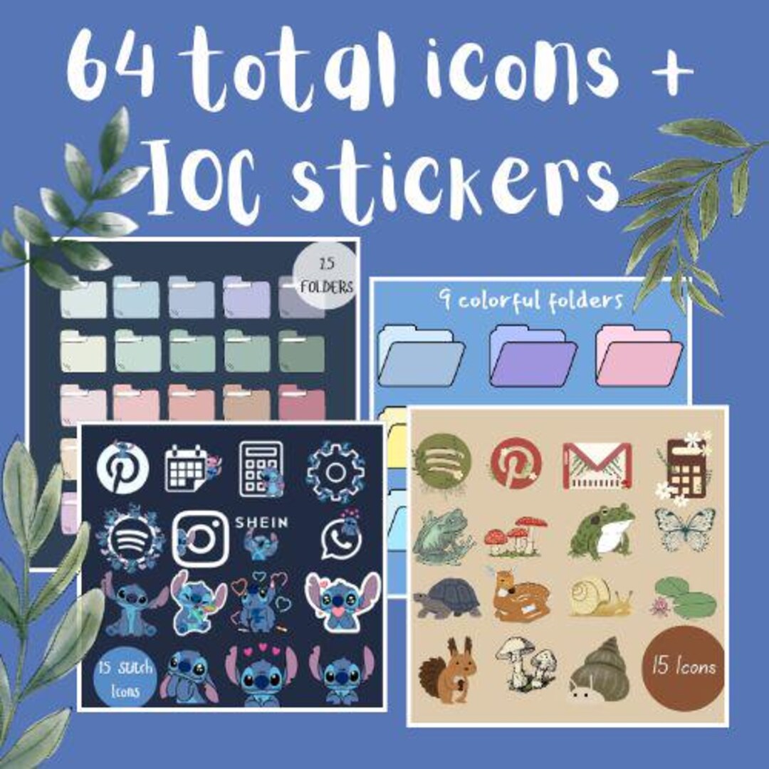 Cute Desktop Icons, Stich, Forest and Simple Very Cheap - Etsy