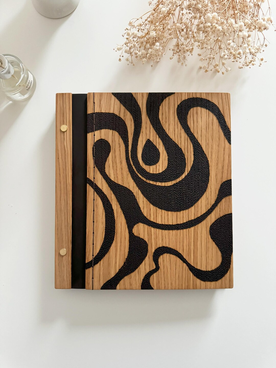 Photo Album Wooden With Leather Insert, Hand Made - Holds up to 100 ...