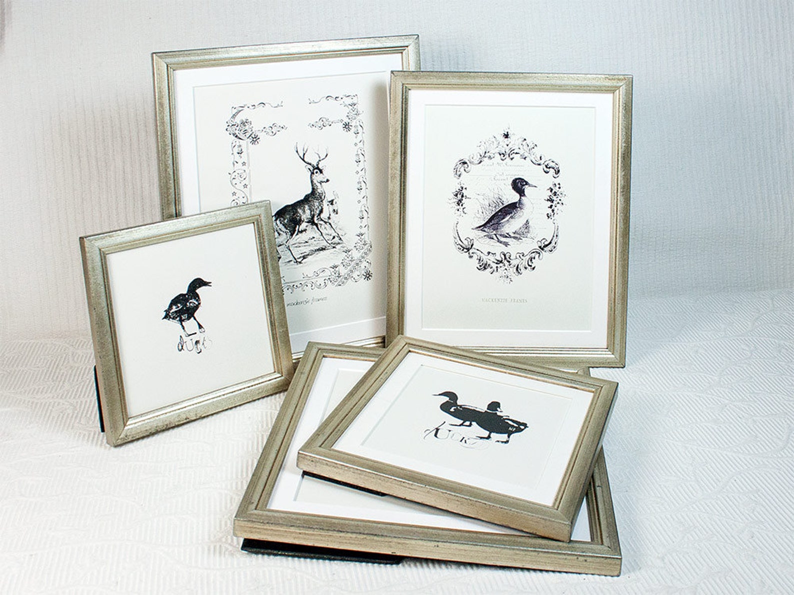 5x5 Inch Distressed Silver Frame Square Instagram Format - Etsy