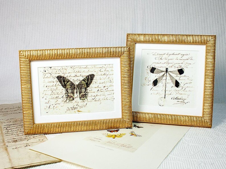 4x5 Inch Gold Frame Round-ribbed Design /golden - Etsy