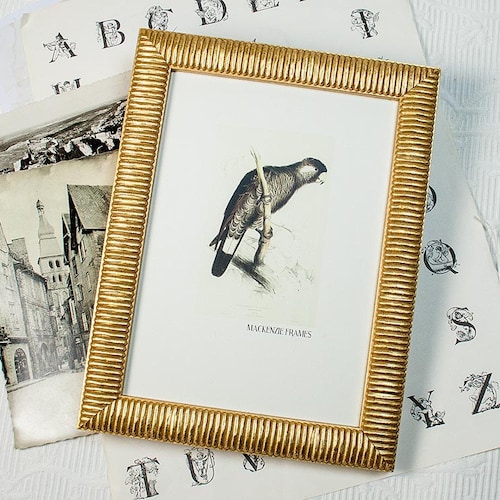 4x4 Inch Gold Frame Round-ribbed Design /golden - Etsy