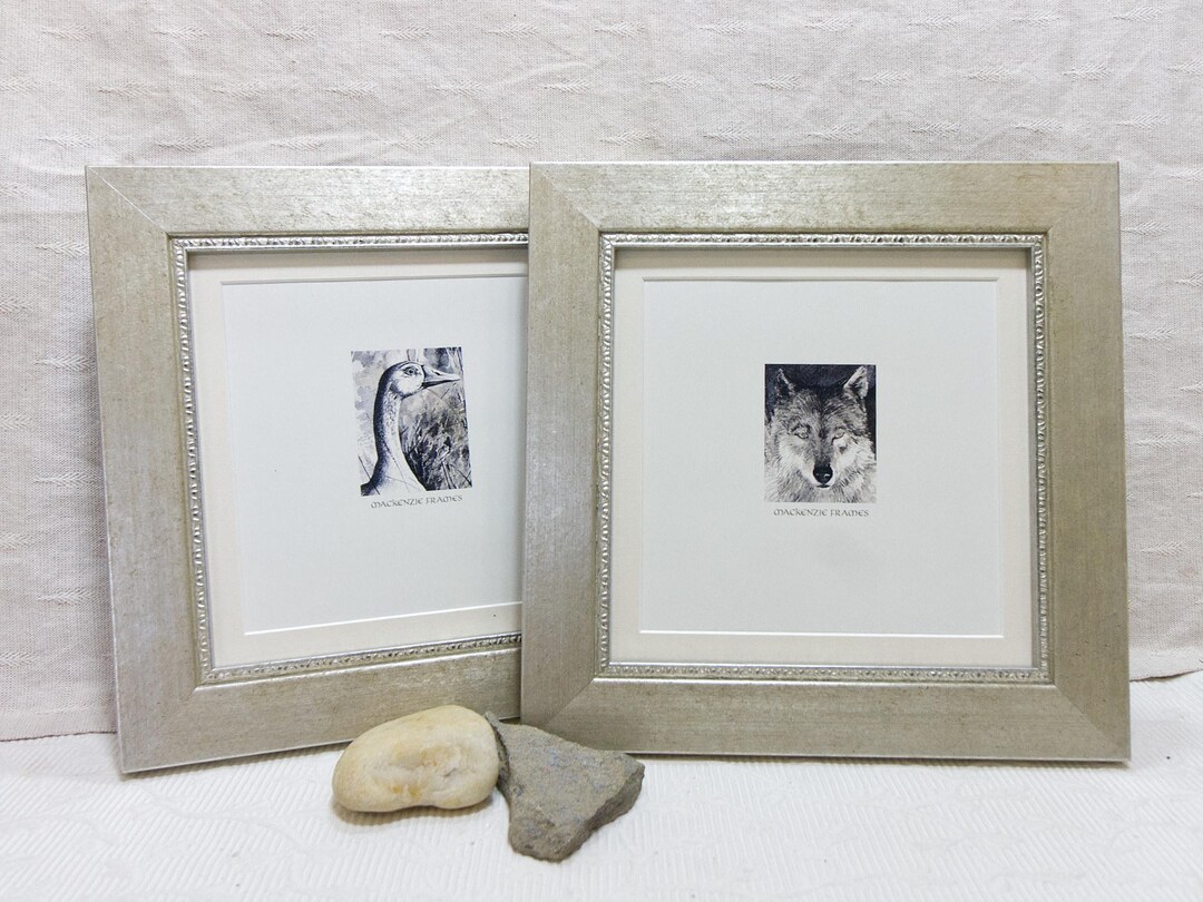 An 8x8 Inch Soft-waxed Silver Style Deluxe Photo Frame / Square ...