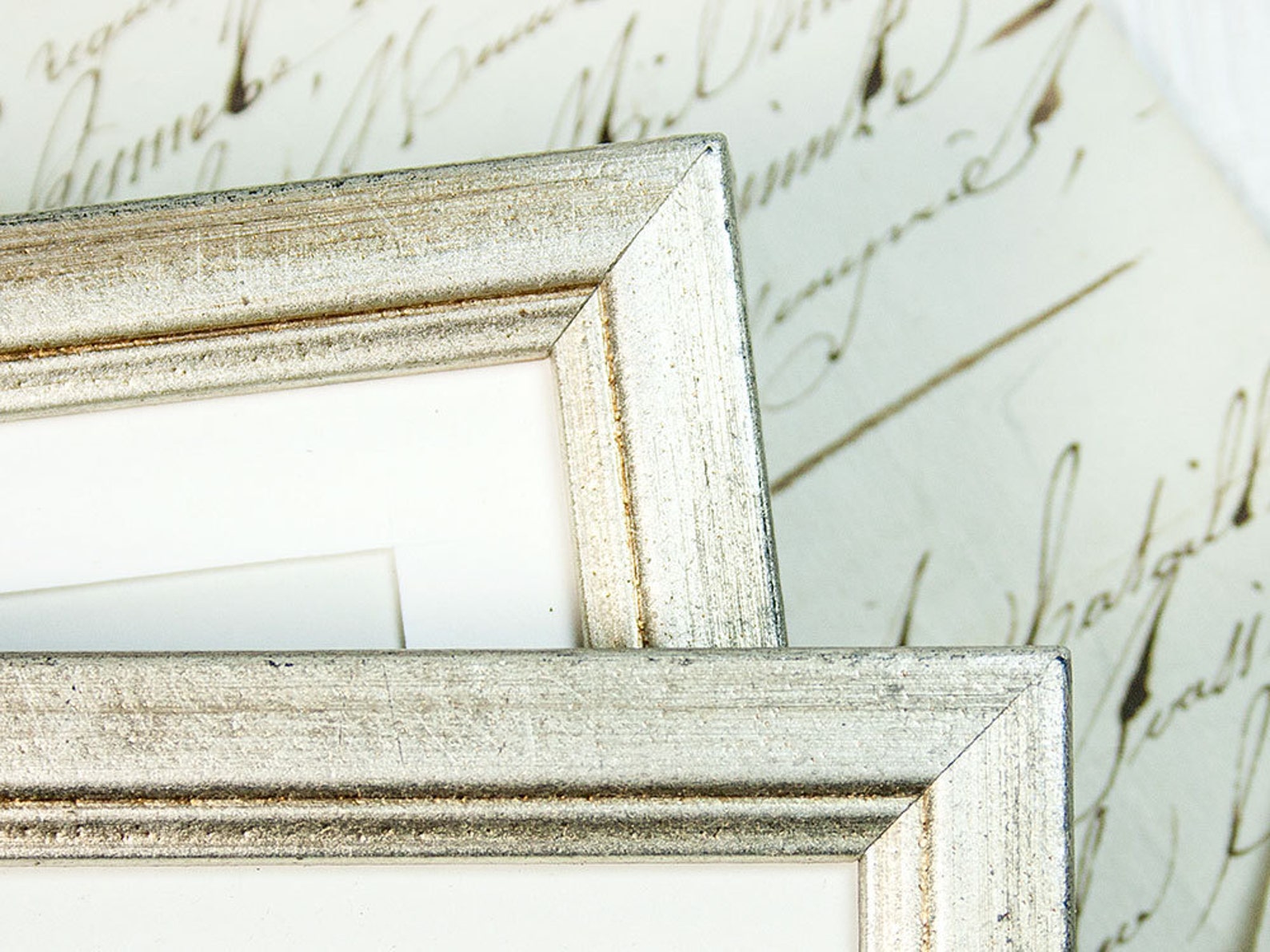 5x5 Inch Distressed Silver Frame Square Instagram Format - Etsy