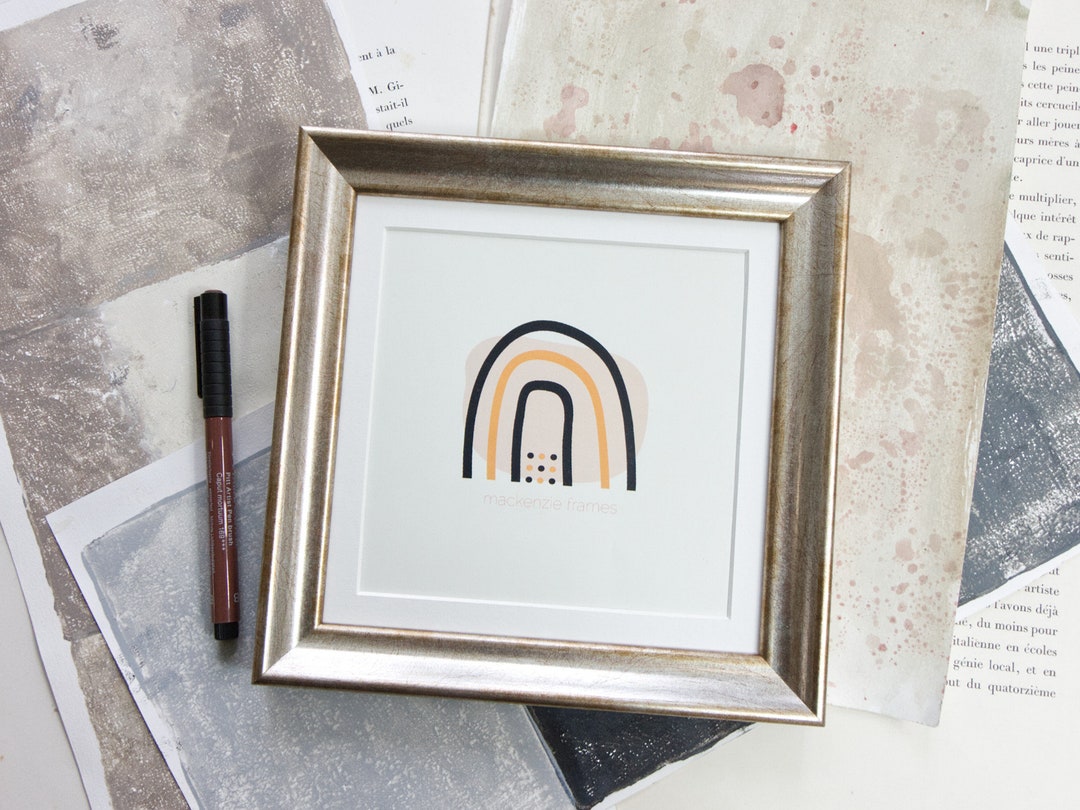 7x7 Inch Silver Photo Frame in Deluxe Simple Smooth Silver Finish ...