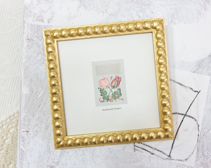5x5 Inch Gold Boule Style Photo Frame/golden Wedding/anniversary ...