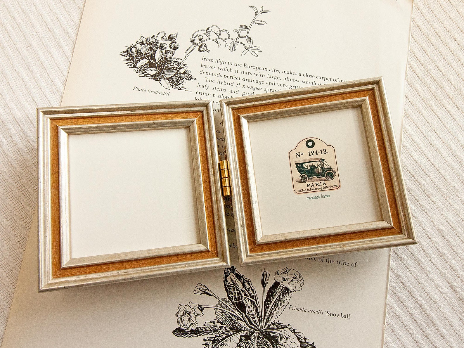 Buy 4x4 Inch Hinged Double Photo Frame - Gold/red/gold/green/silver ...