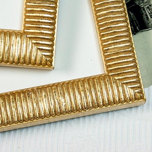 4x5 Inch Gold Frame Round-ribbed Design /golden Wedding/anniversary ...