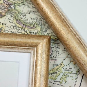 8x8 Inch Gold Square Frame Simple Cottage-style Rounded Bead Profile ...