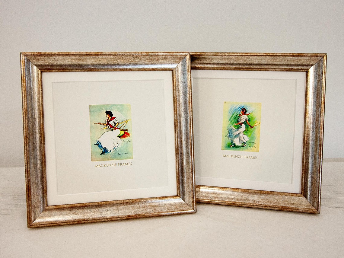 7x7 Inch Silver Photo Frame in Deluxe Simple Smooth Distressed | Etsy