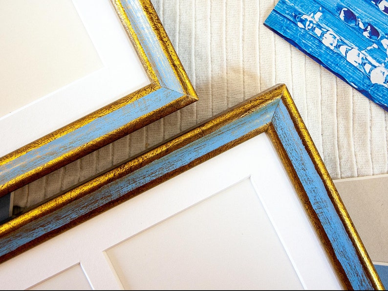 3x3 3x4 and 4x4inch Triptych Mat Format Narrow Smooth Gold & | Etsy