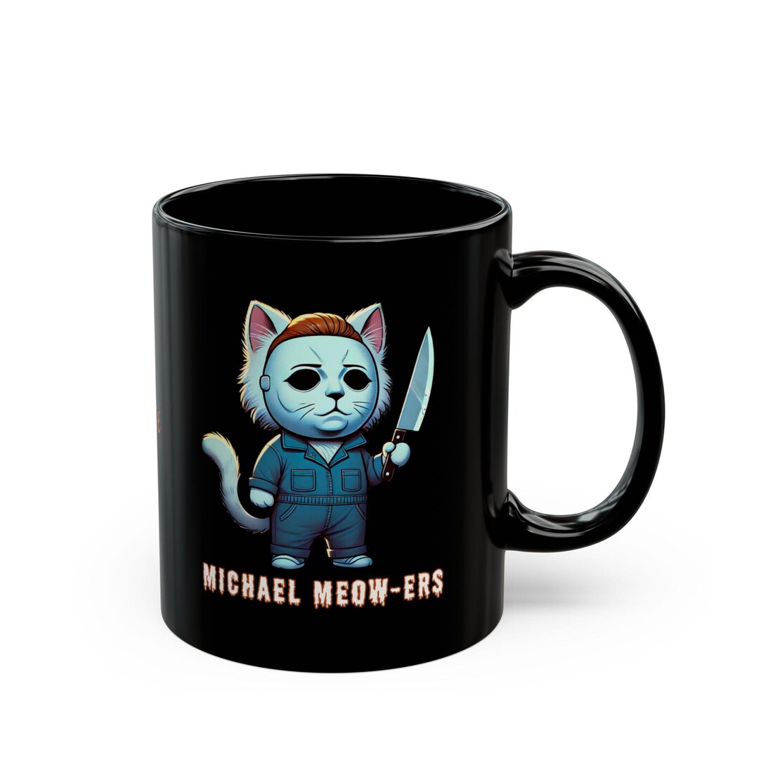 Michael Myers Cat Mug: Spooky Halloween Horror Movie Gift - Etsy
