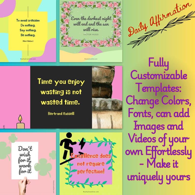 Motivational Masterpieces: 100 Editable Quote Designs Inspiring ...