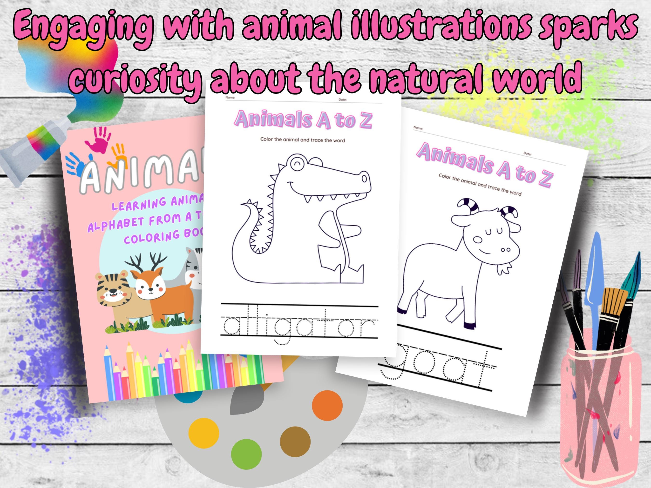 28 Pages Printable A4 Size PDF : Interactive Animal Workbook ...