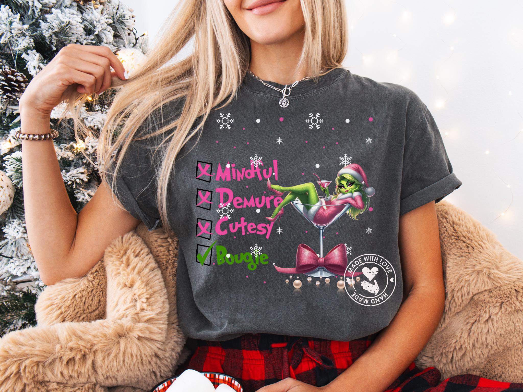 Grinch Girl Martini Demure PNG - Etsy