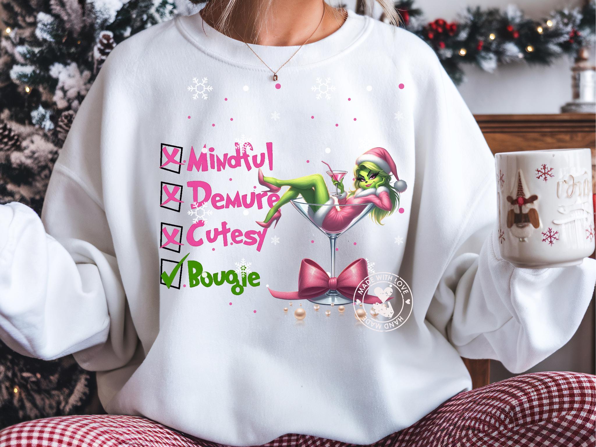 Grinch Girl Martini Demure PNG - Etsy