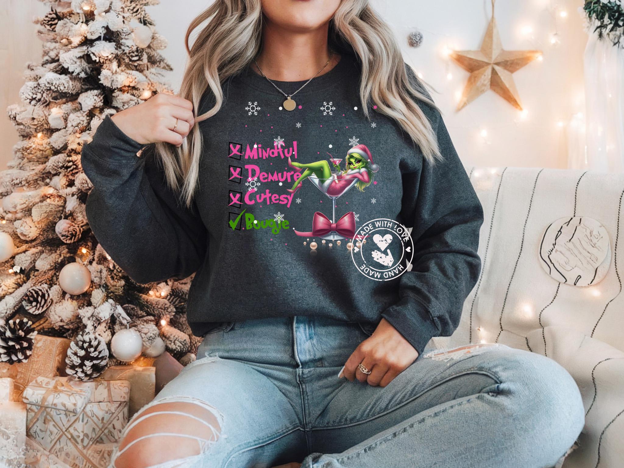 Grinch Girl Martini Demure PNG - Etsy