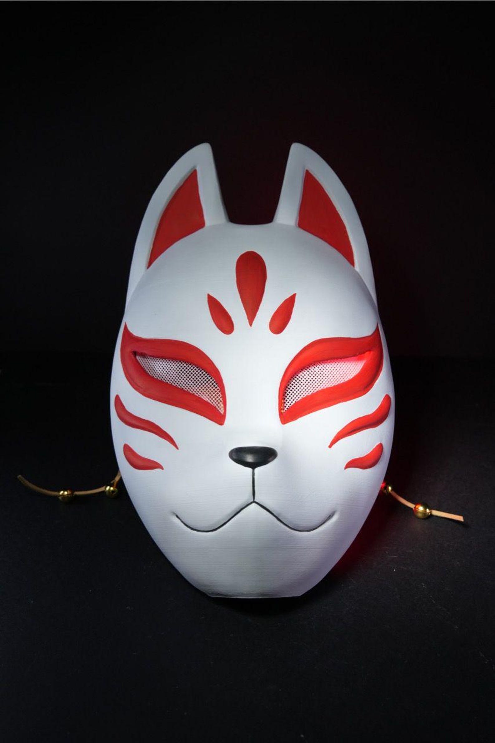 Kitsune Mask – 3D Printed Japanese Fox Spirit Mask, Eco-friendly ...