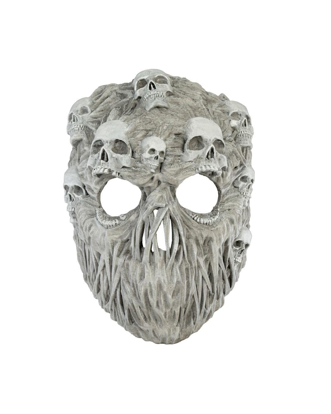 Ghoul Face Halloween Mask 3D Printed Eco-friendly Spooky Costume ...